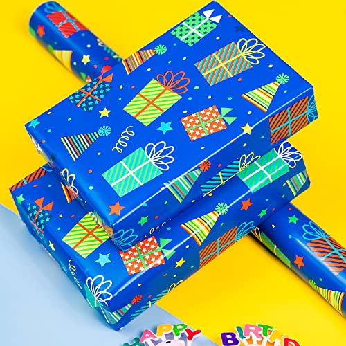 Snapklik.com : WRAPAHOLIC Birthday Wrapping Paper Roll - Various Gift ...