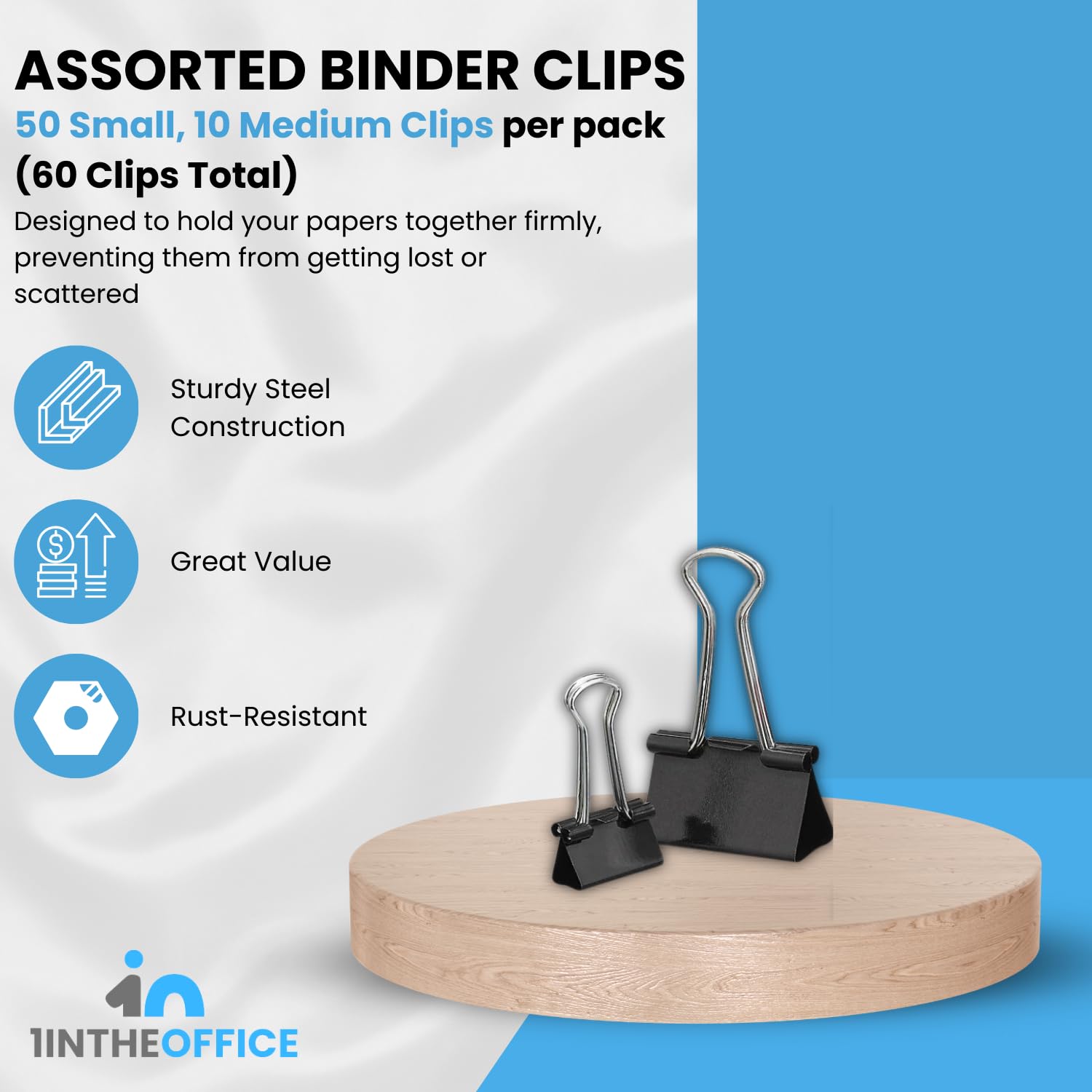 Snapklik.com : Binder Clips Assorted Sizes, Assorted Binder Clips ...