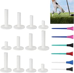 Amazon.com : Kapmore 12PCS Golf Rubber Tees Set, Mixed Size Rubber Golf ...