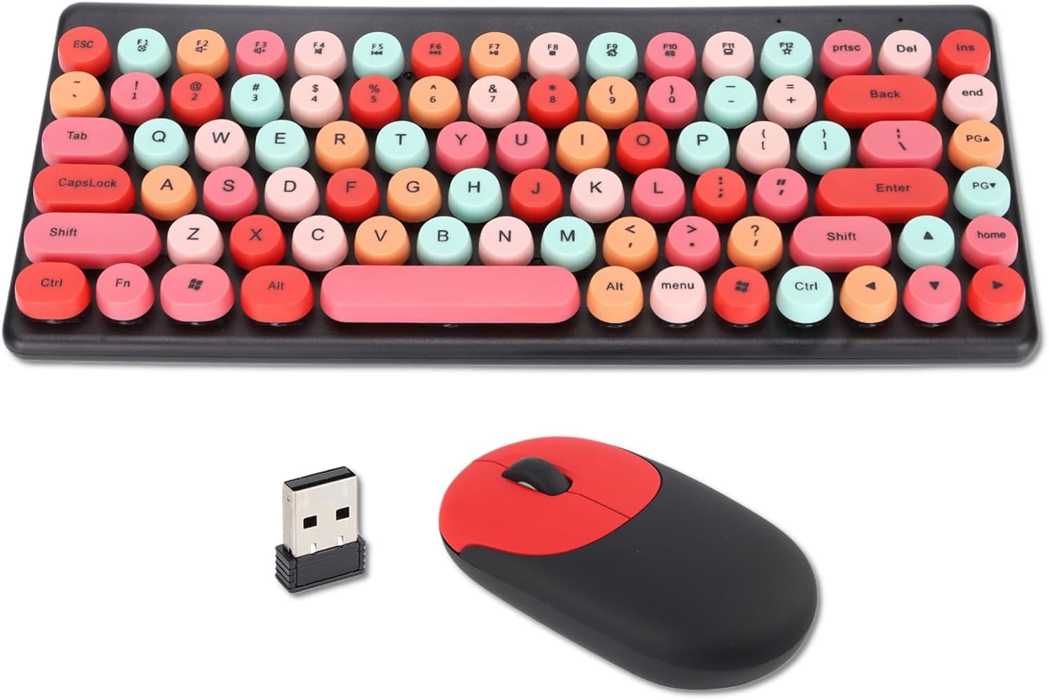 Amazon.com: 2.4G Wireless Keyboard and Mouse Combo, Retro Typewriter ...