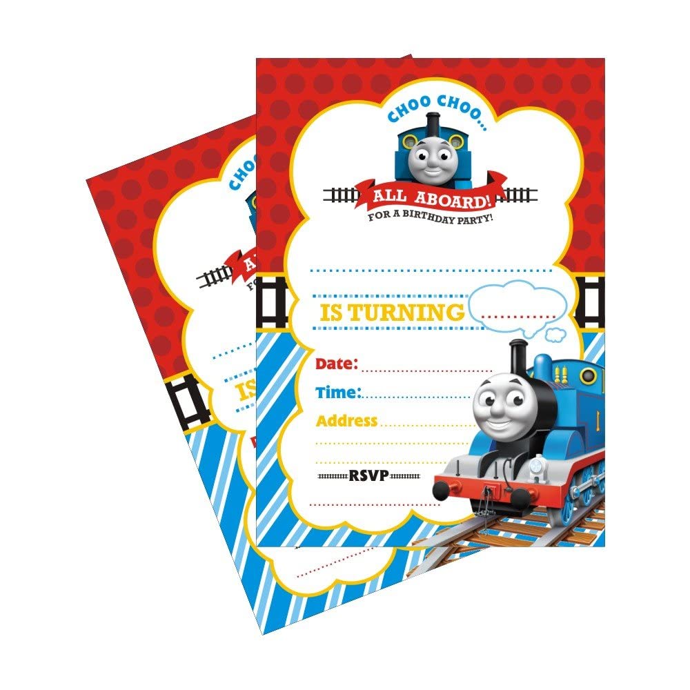 Thomas The Train Birthday Invitations