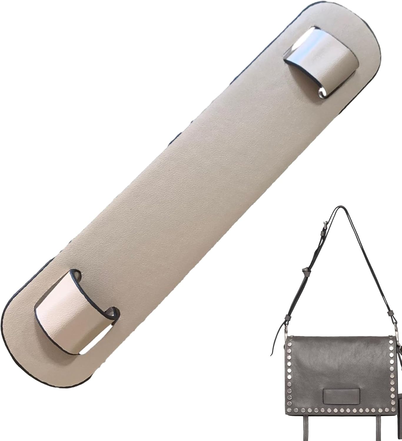 Shoulder Pad for Tote Bag - Soft and Flexible PU Leather Pads for Heavy ...