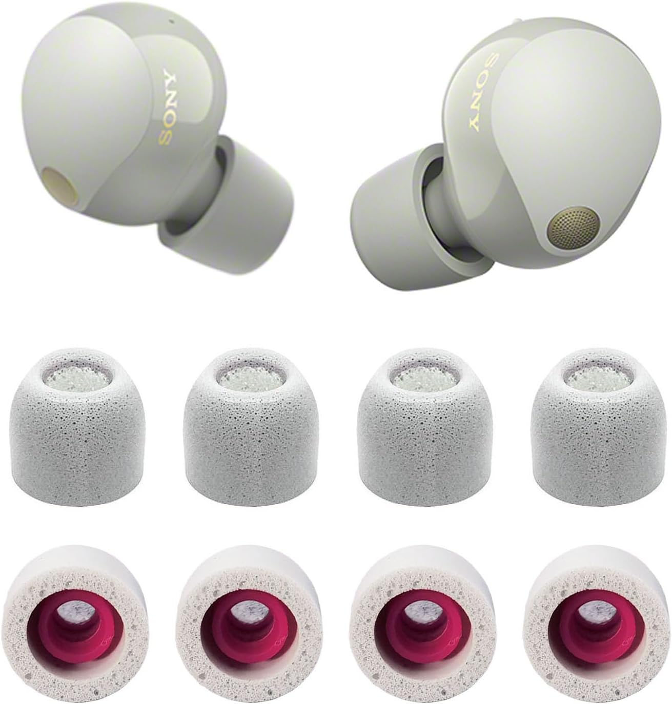 Amazon.co.jp: VSuRing Earbud Tips for Sony, WF-1000xm5, 8 Pieces ...