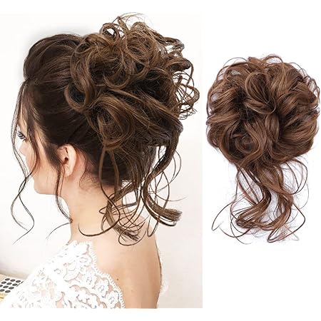 Amazon.com : ZERAL Messy Bun Hair Piece Tousled Updo Messy Hair Bun ...