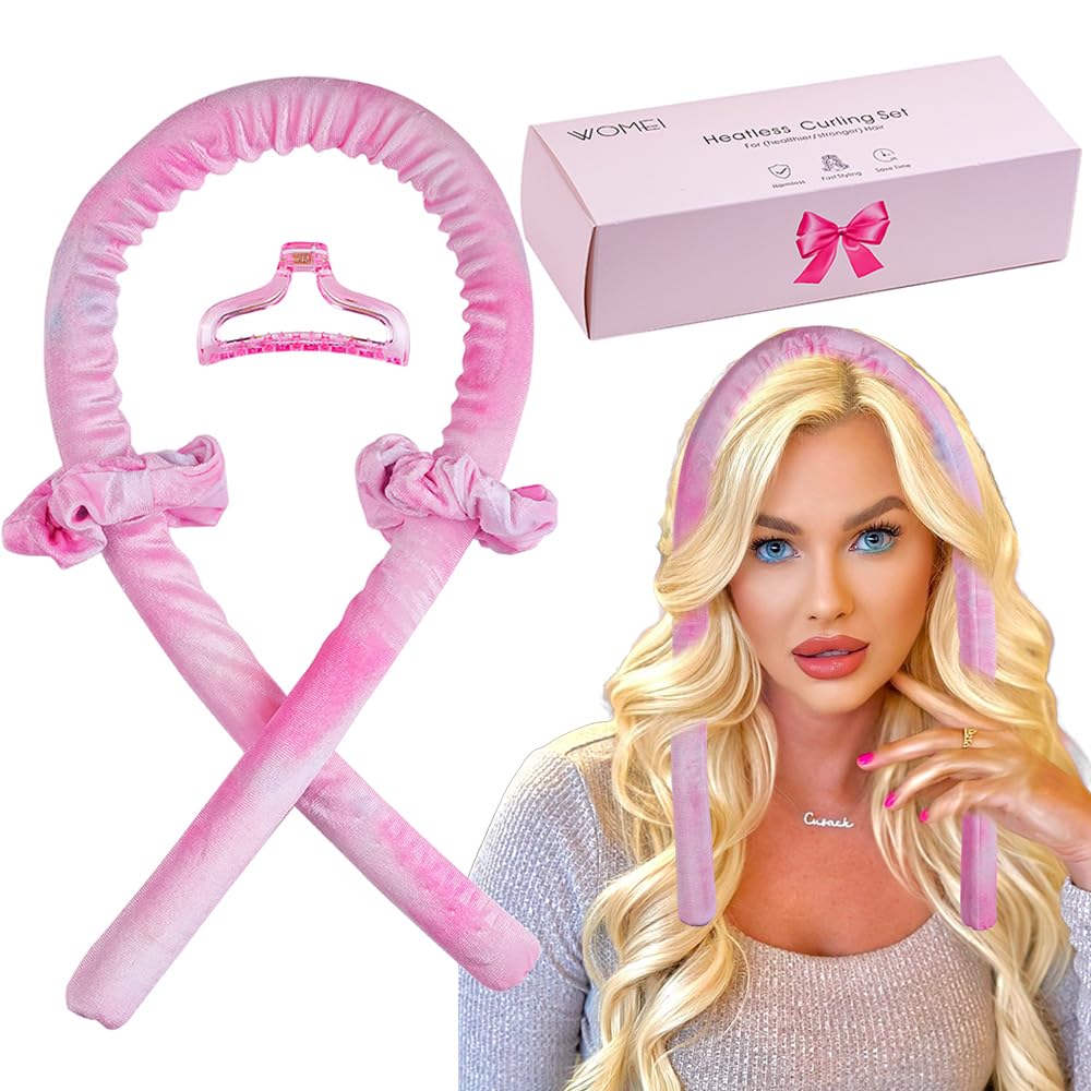 Amazon.com : Heatless Curler Set,Heatless Silk Curls for Long Hair,No ...