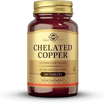 Solgar Chelated Copper Tablets - Pack of 100 - Supports Immunity - For ...