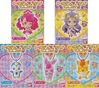 Amazon.co.jp: Healing Pretty Cure Mascot 2, Set of 5 Types, PreCure ...