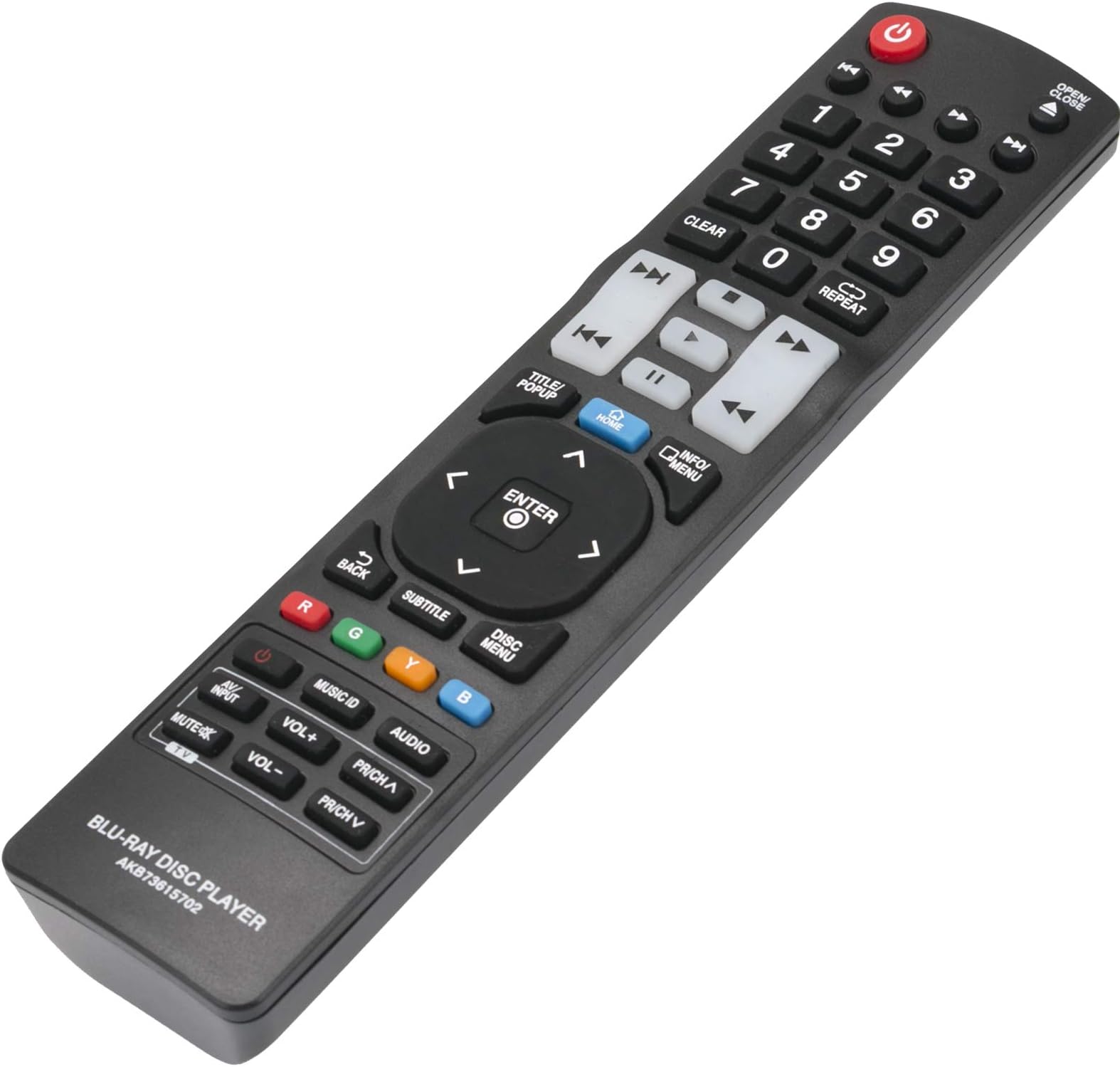 Amazon.com: AKB73615702 Replace Remote Control fit for LG Blu-ray Disc ...