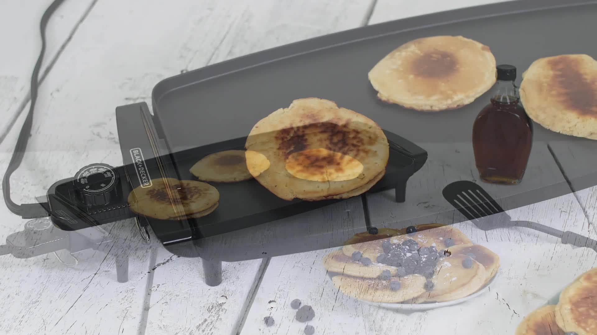 Family Sized Griddle BLACK+DECKER Family-Sized Electric Griddle - 180 ...