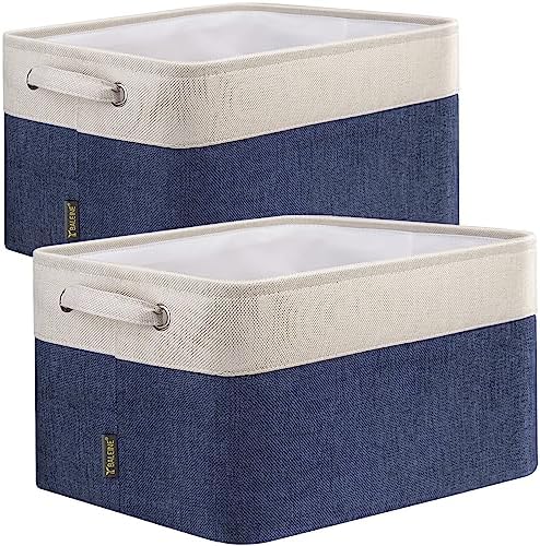Amazon.com: BALEINE 4 Pack Fabric Storage Bins Storage Basket Closet ...
