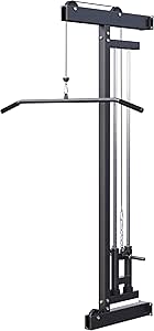 GORILLA SPORTS® Lat Pulldown Machine - Wall Mounted, with Lat Pull Down ...