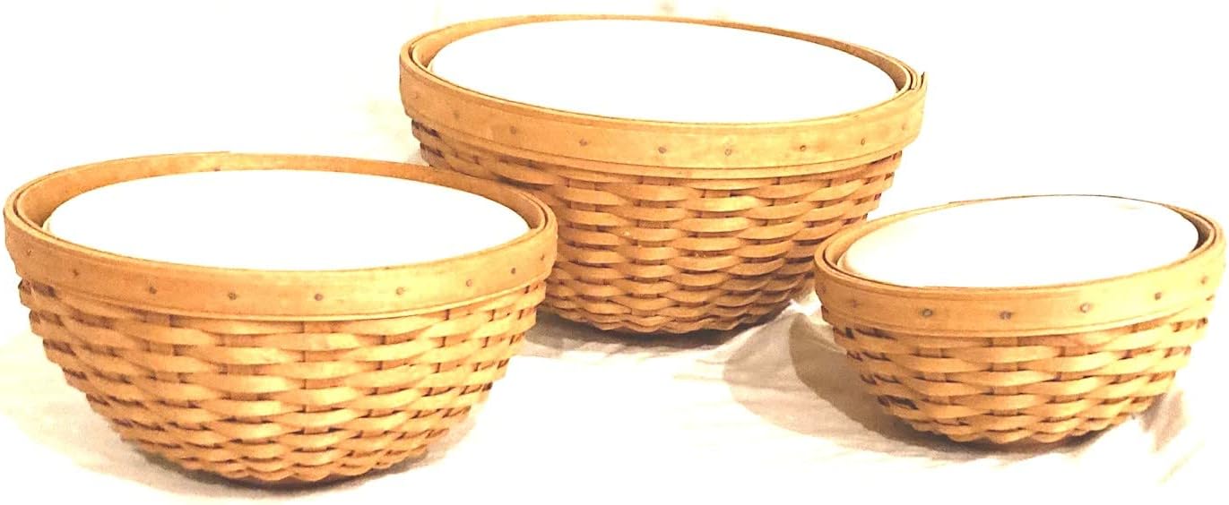 Amazon.com: Longaberger Bowl Basket - Set of 3 : Home & Kitchen