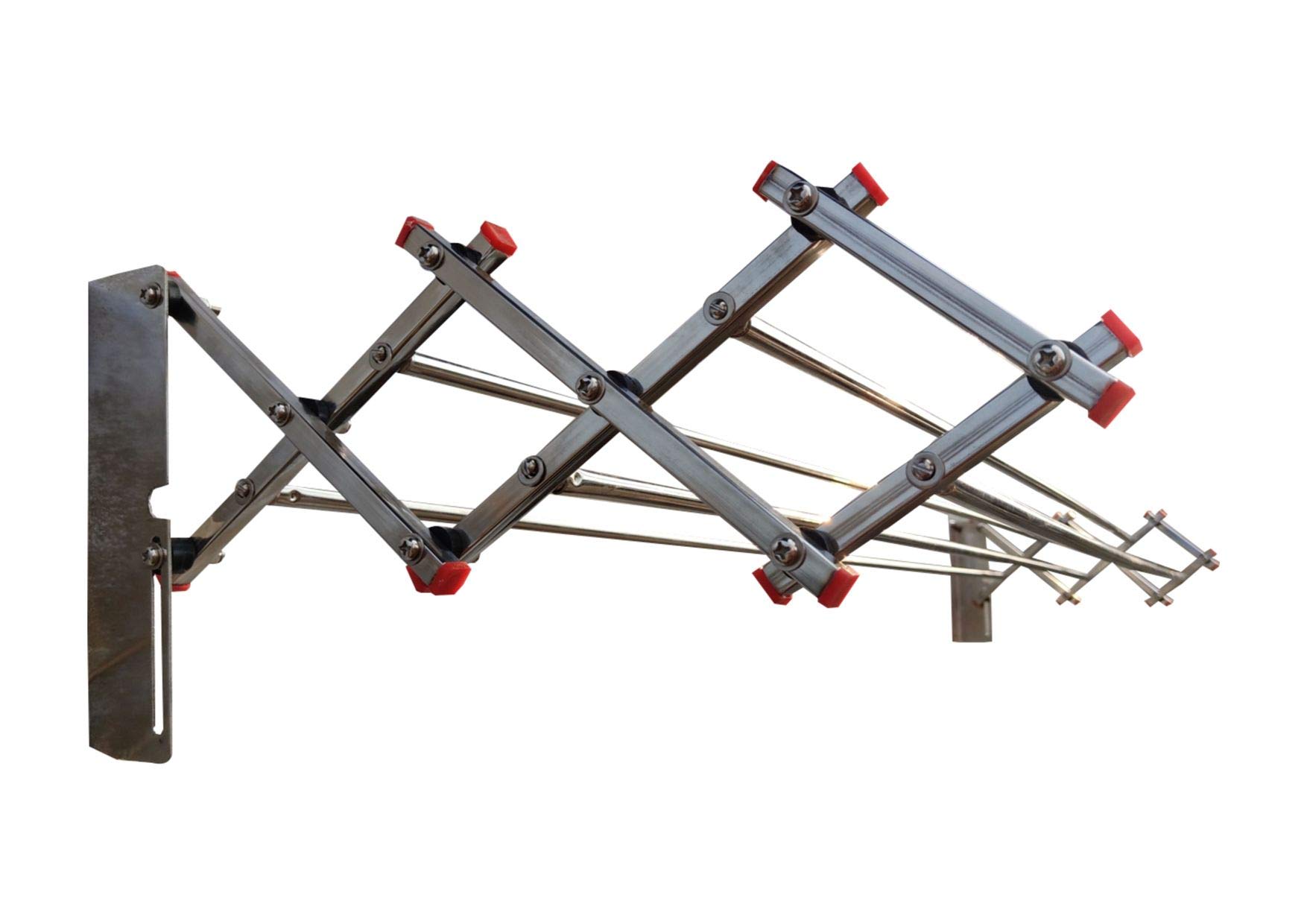 Buy VIMART Wall Ing Foldable Collepsible Cloth Drying Rack Cum Hanger buy-vimart-wall-ing-foldable-collepsible-cloth-drying-rack-cum-hanger
