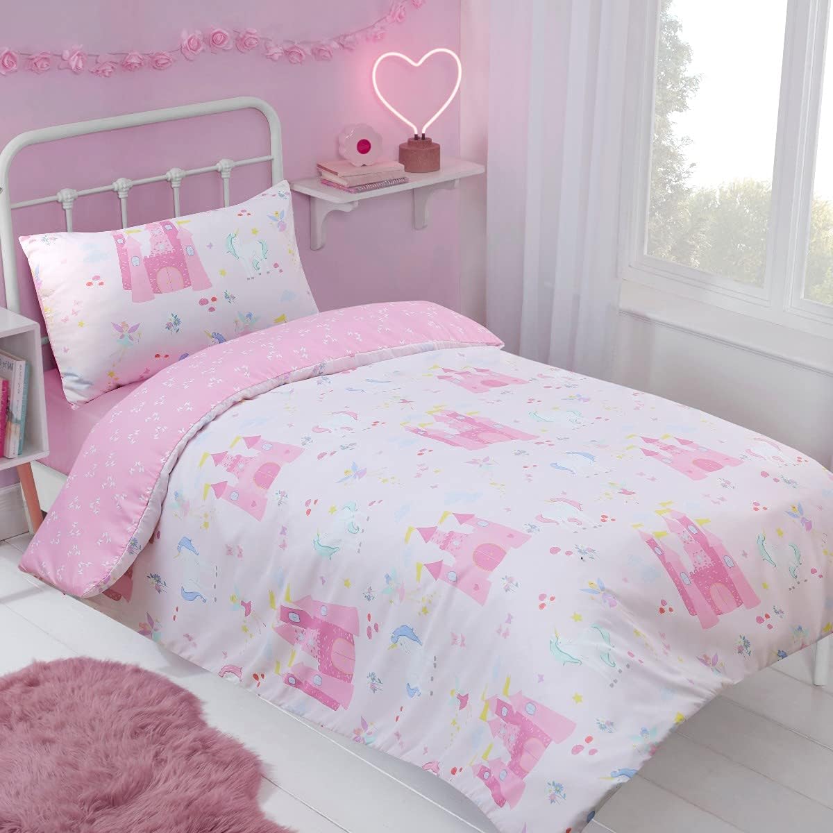 Paw Patrol Bright Girls Single Duvet Cover | Reversible Two Sided ...