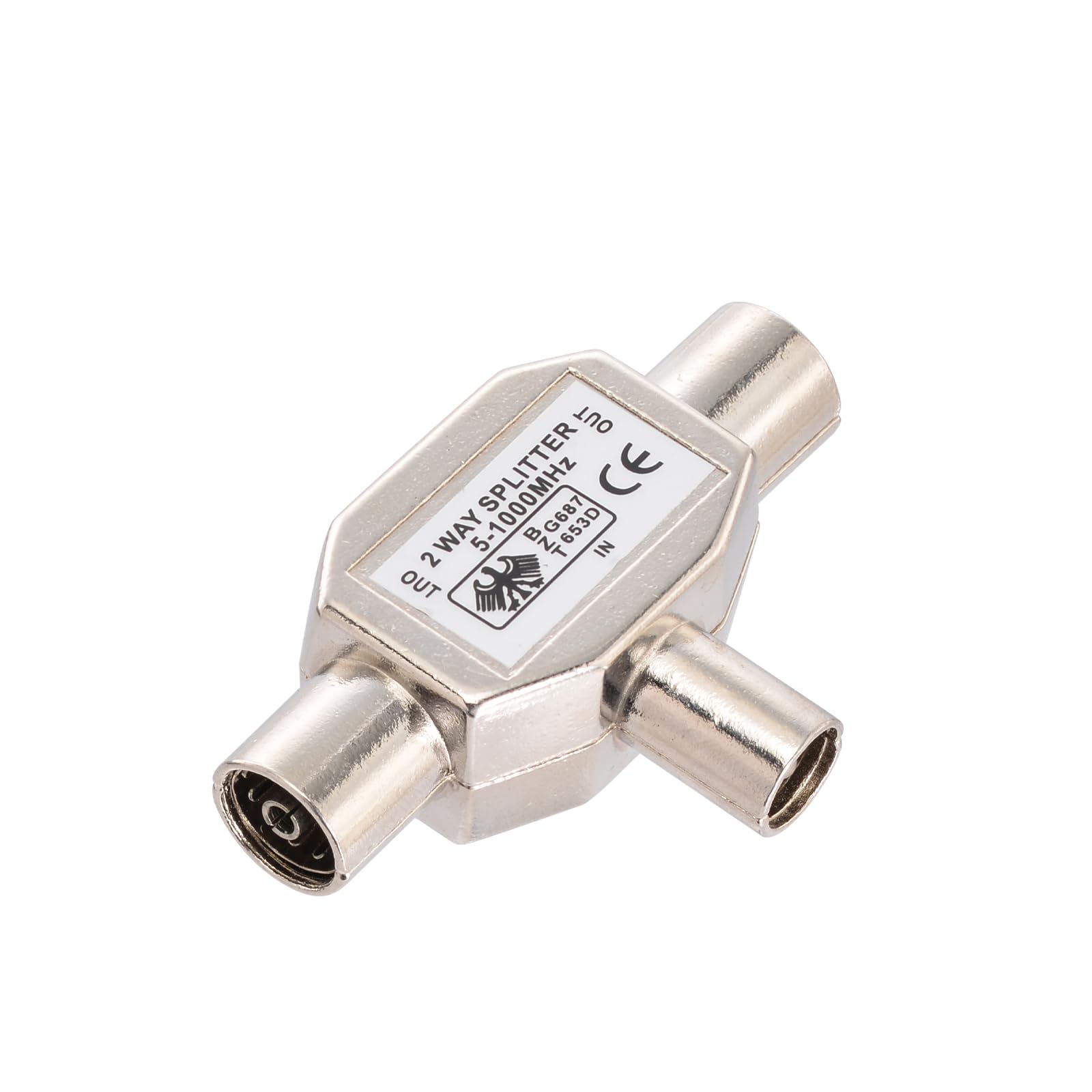 Snapklik.com : Bingfu 2 Way PAL TV IEC DVB-T Coaxial Antenna Signal ...