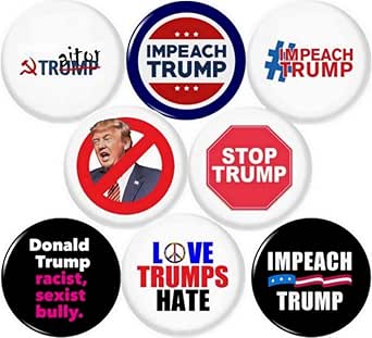 Amazon.com: Impeach Donald Trump set of 8 NEW 1" inch (25mm) pins ...