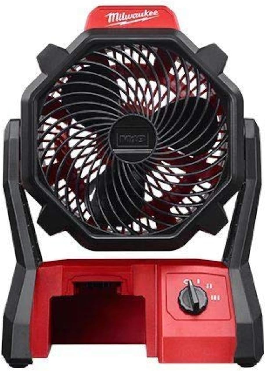 Amazon.com: Milwaukee 0886-20 M18 18V Cordless Jobsite Fan (Bare Tool ...