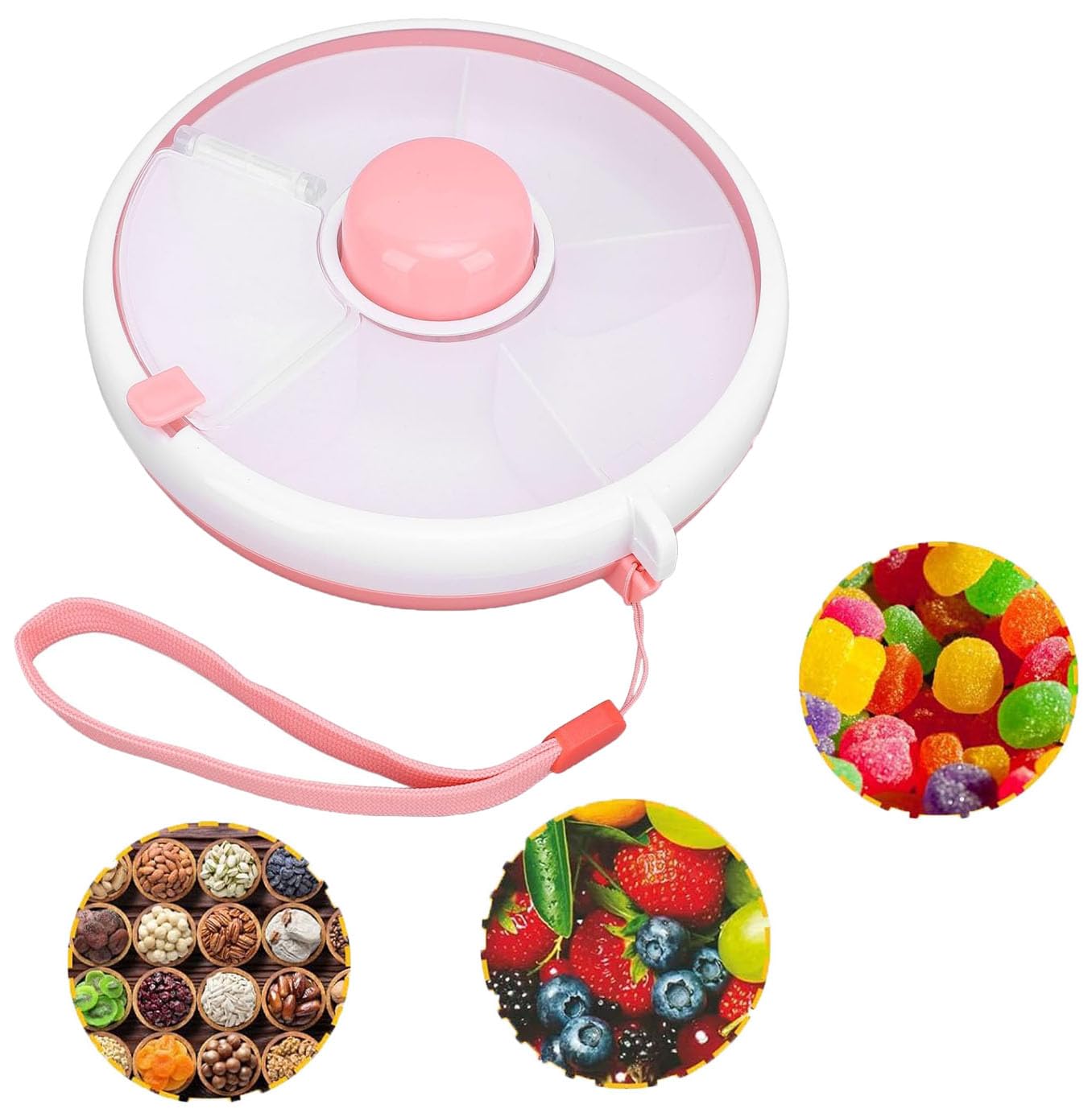 lyfengdeam Portable Snack Turntable Bundle, food storage container ...