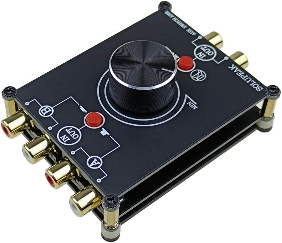 Amazon.com: 2-Way RCA Stereo Audio Switch Input Signal Source Switcher Selector Splitter Box（2 ...