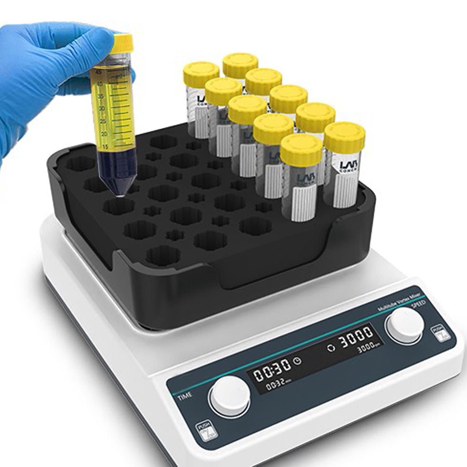 Laboratory Vortex Mixer Digital Multi Tube Vortex Mixer Portable Rapid ...