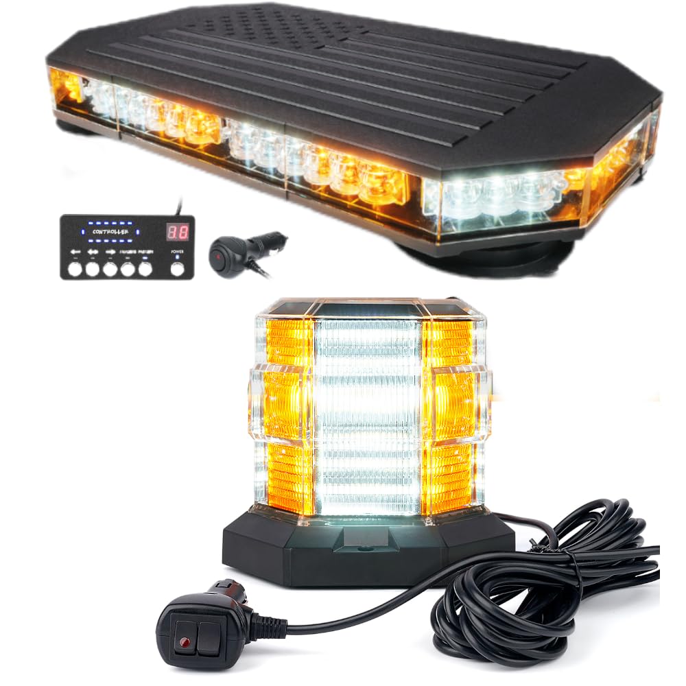Amazon.com: LUMENIX Rooftop Strobe Lights Bar w/Controller and 72 LED ...