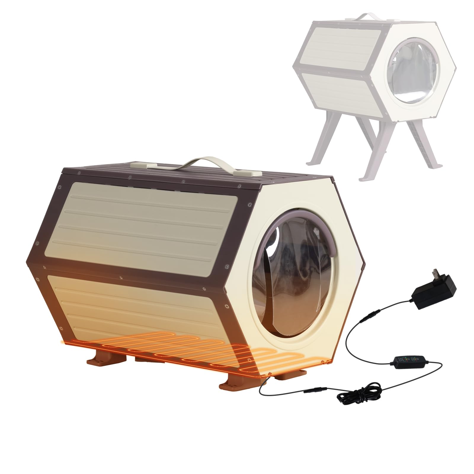 Amazon.com : GUTINNEEN Outdoor Cat House, Heated and Insulated Cat ...