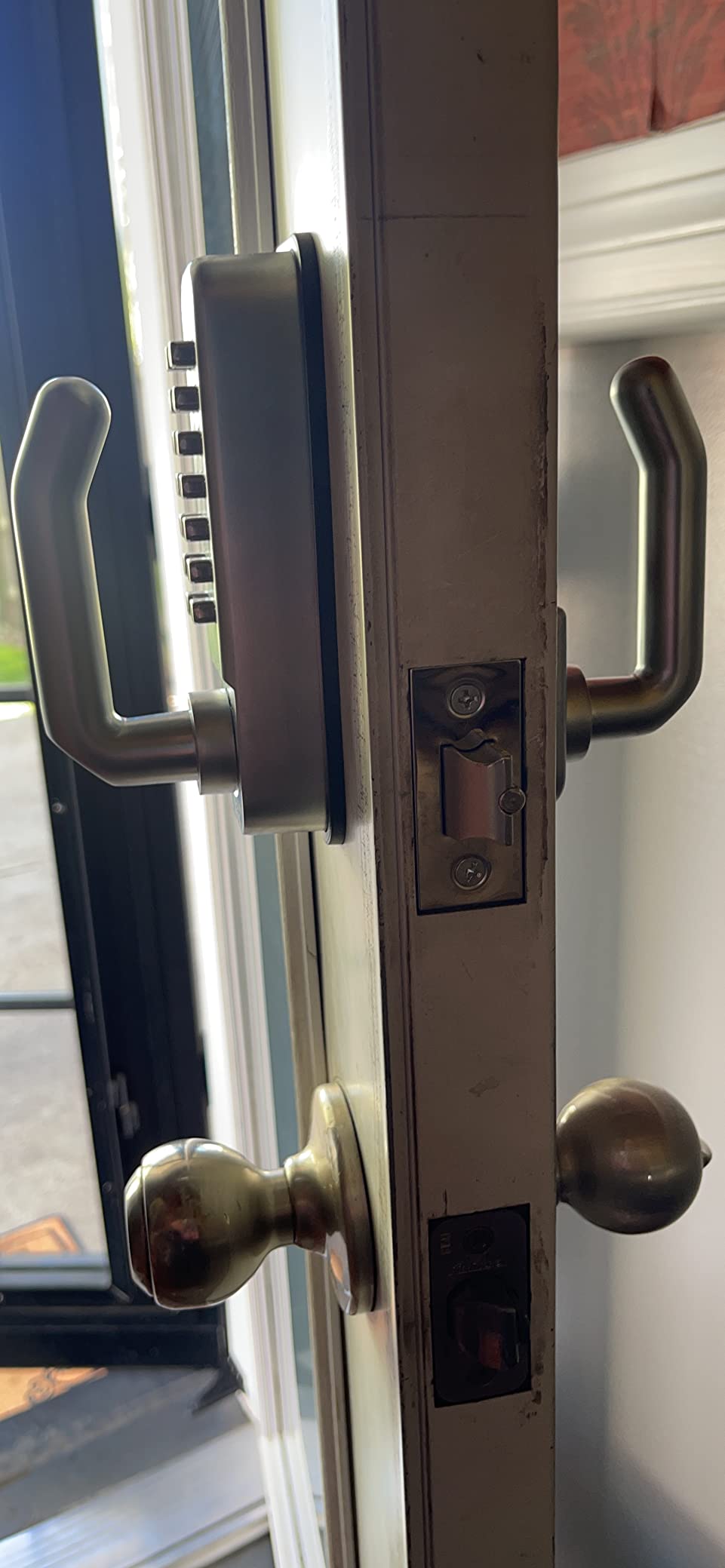 Mechanical Door Lock Push Button Digital Code Keypad Keyless Entry Door ...