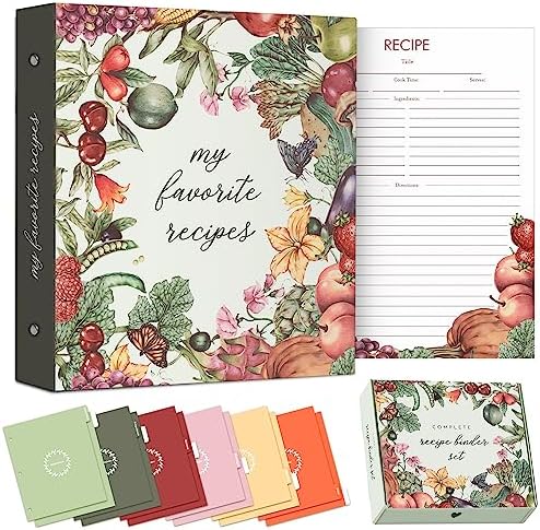 Amazon.com: Recipe Book for own Recipes to Entertain and Delight: 3 ...