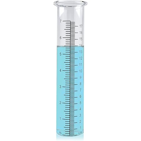 Amazon.com : TBWHL 2pcs 5" Capacity Rain Gauge Glass Replacement Tube ...