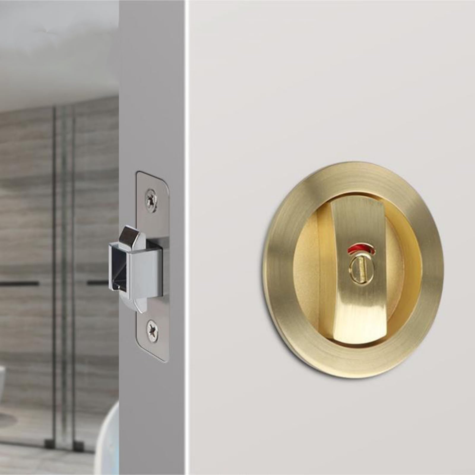 Bathroom Sliding Door Lock Compass Bolt Lock, Bathroom/WC, For Glass