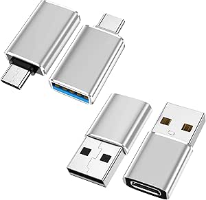Amazon.com: [4 Pack] [USB-C to USB-A] & [USB-A to USB-C] OTG Adapter ...