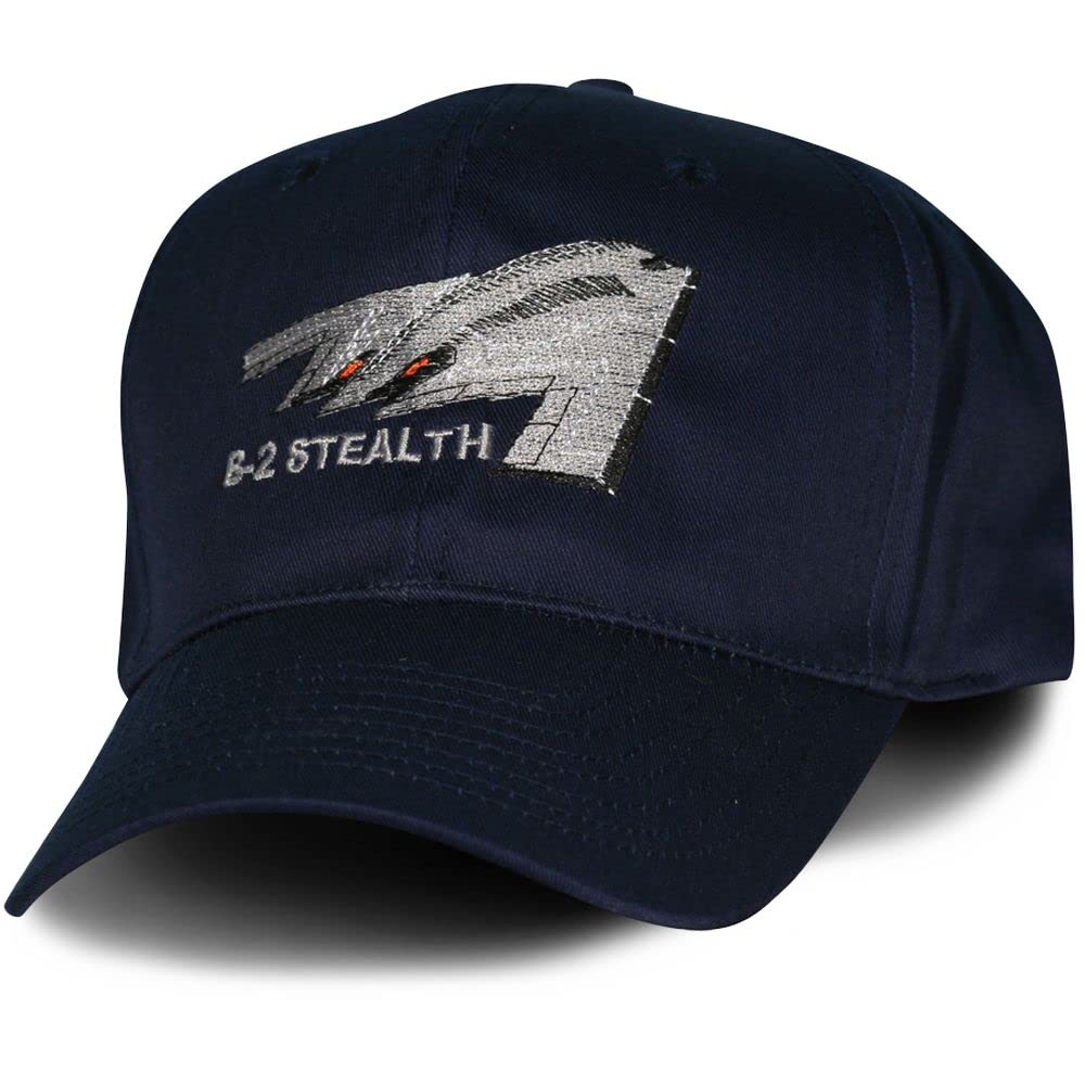 B2 Stealth Plane Embroidered Ball Cap Blue at Amazon Men’s Clothing store