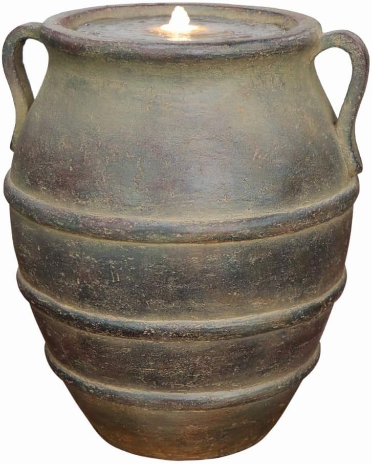 Hamac Axminster Bubbling Urn Solar Powered Water Feature : Amazon.co.uk ...