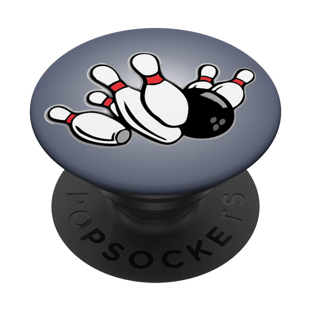 Amazon.com: Bowling with Bowling Pin Splash! PopSockets PopGrip ...