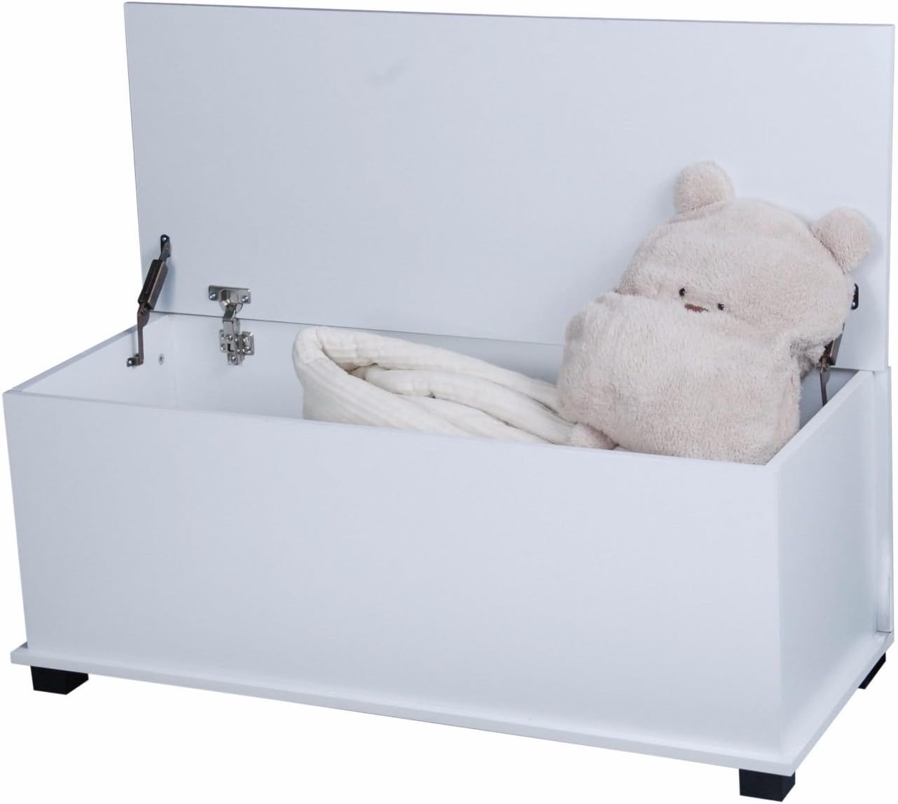 House & Homestyle White Shaker Design Blanket Storage Box H45cm x W76cm ...