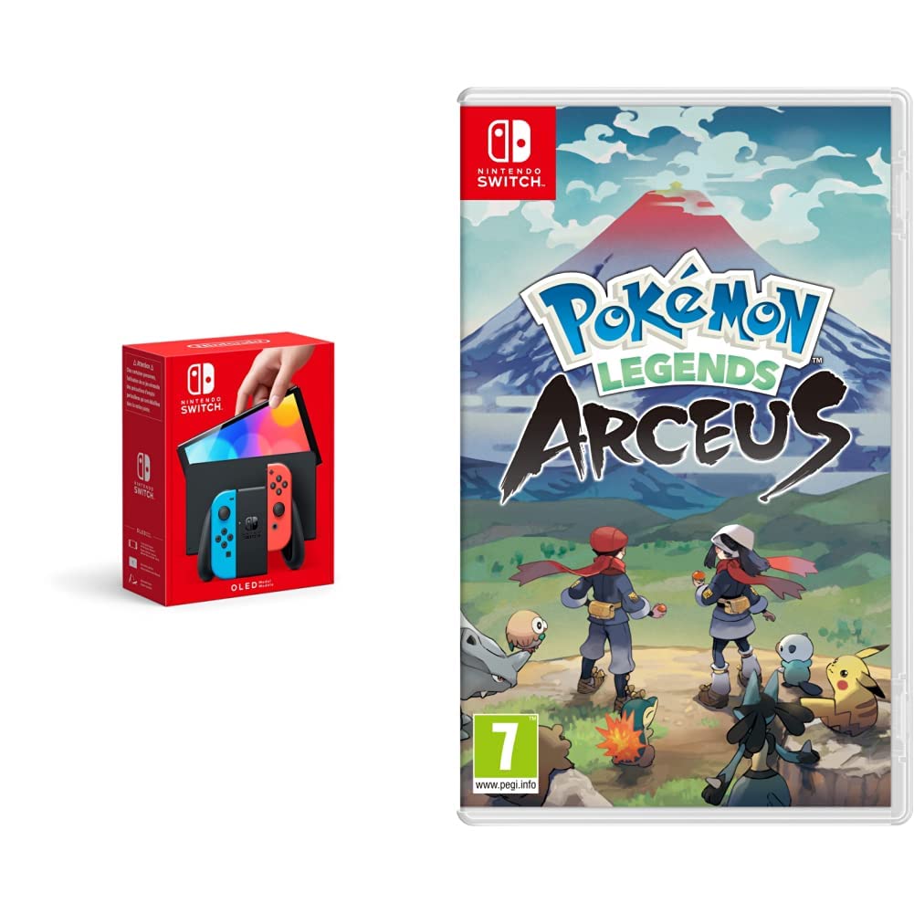 Nintendo Switch Oled Model Neon Blue Neon Red Pokemon Legends ...