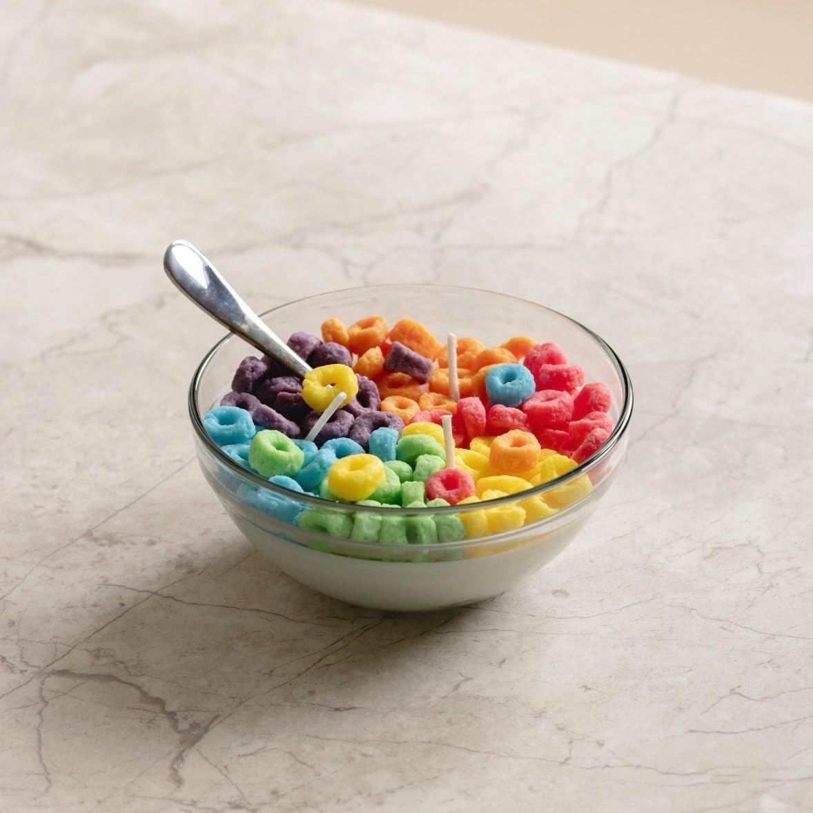 Amazon.com: Generic Fruit Loops Cereal Scented Candle, Realistic Look ...