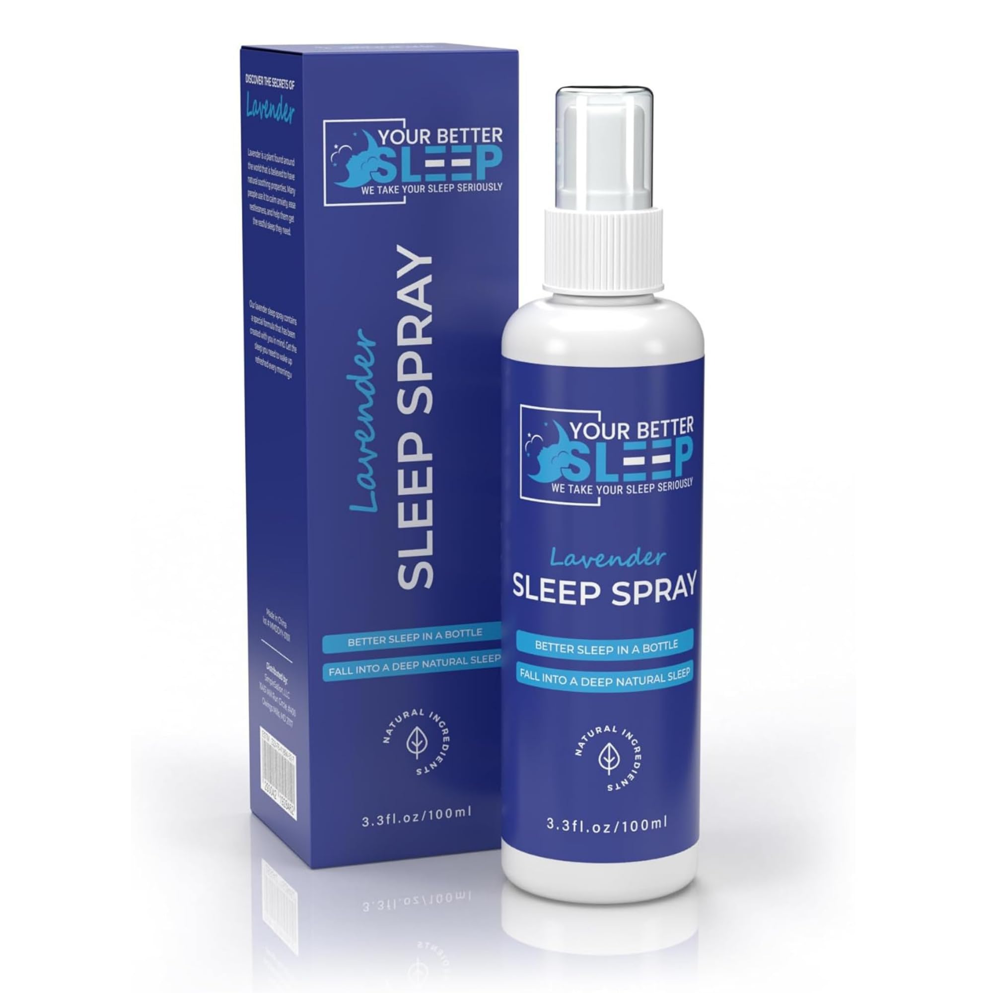 Amazon.com: Natural Sleep Spray with Lavender and Chamomile - Bed Spray ...