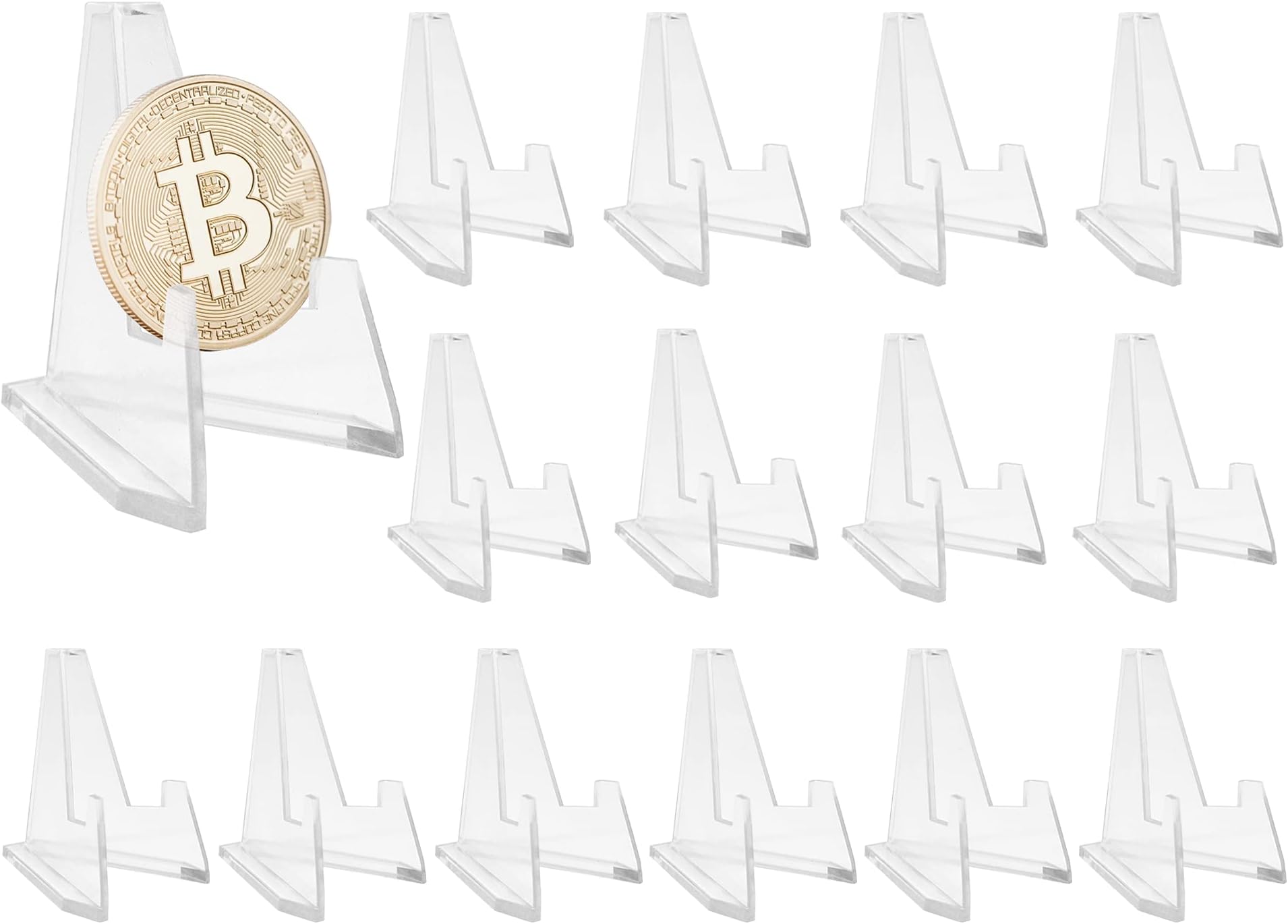 Amazon.com: 5pcs Acrylic Stands Mini Coin Display Stand Easel Holder ...