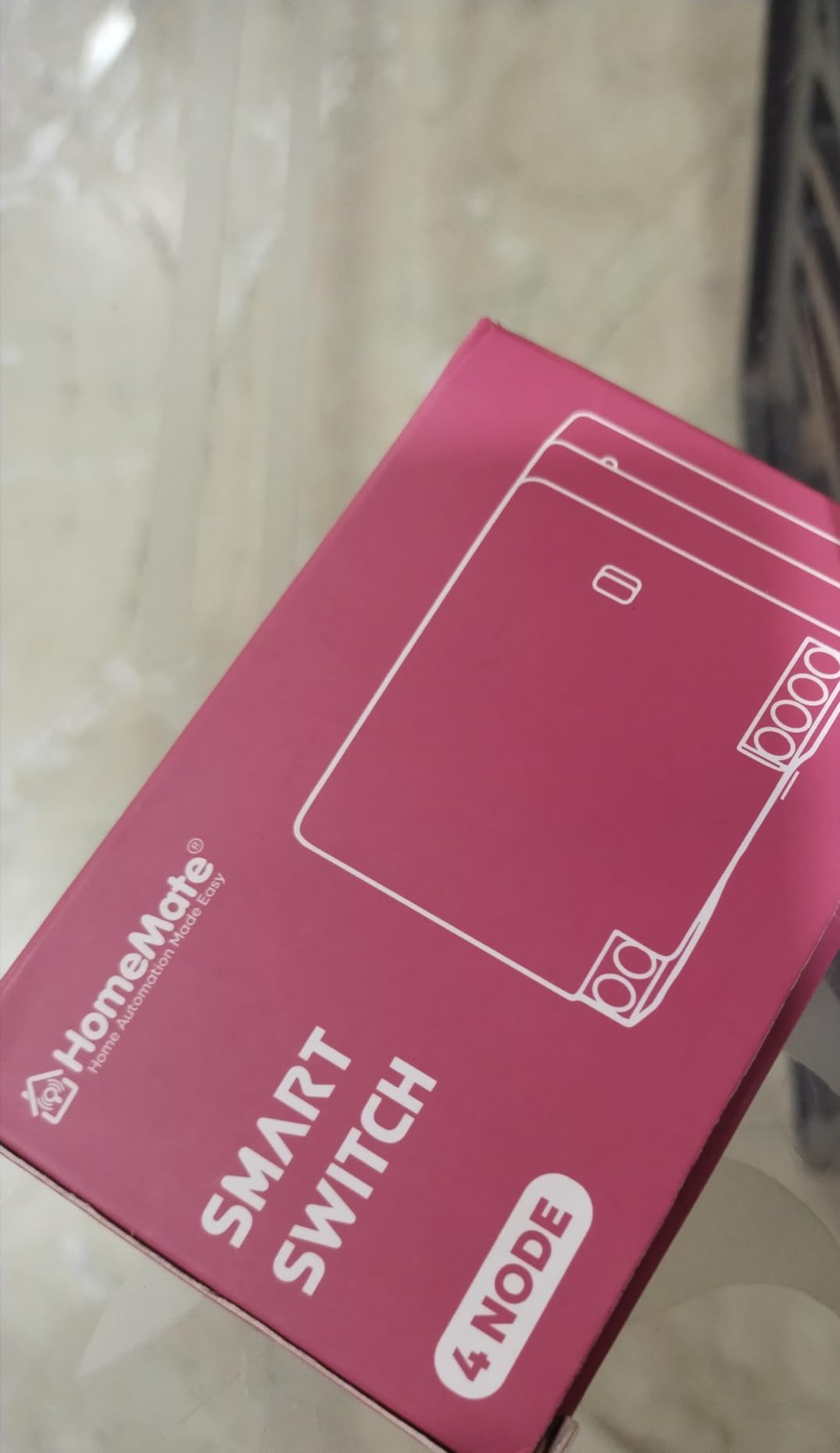 Buy HomeMate® WiFi+BLE 4 Node Smart Switch | Pack of 4 | No Hub ...