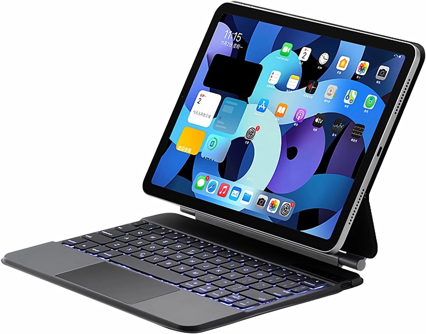 Capa de Teclado para iPad Pro de 12,9 polegadas 6ª/5ª/4ª/3ª Geração ...