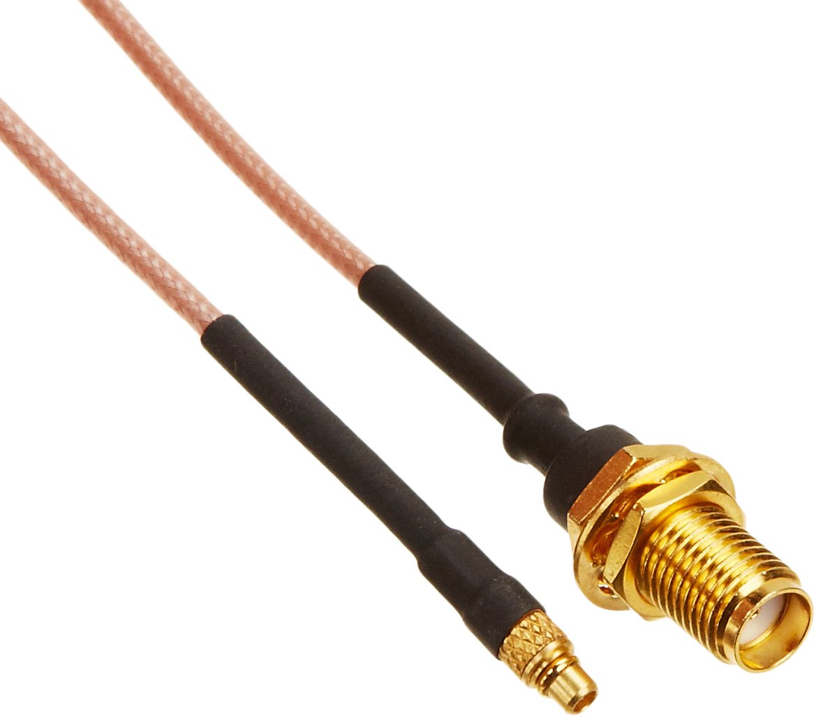 Pomona 73078-UU-24 MMCX Plug to SMA Bulkhead Jack, RG178B/U Cable Type ...