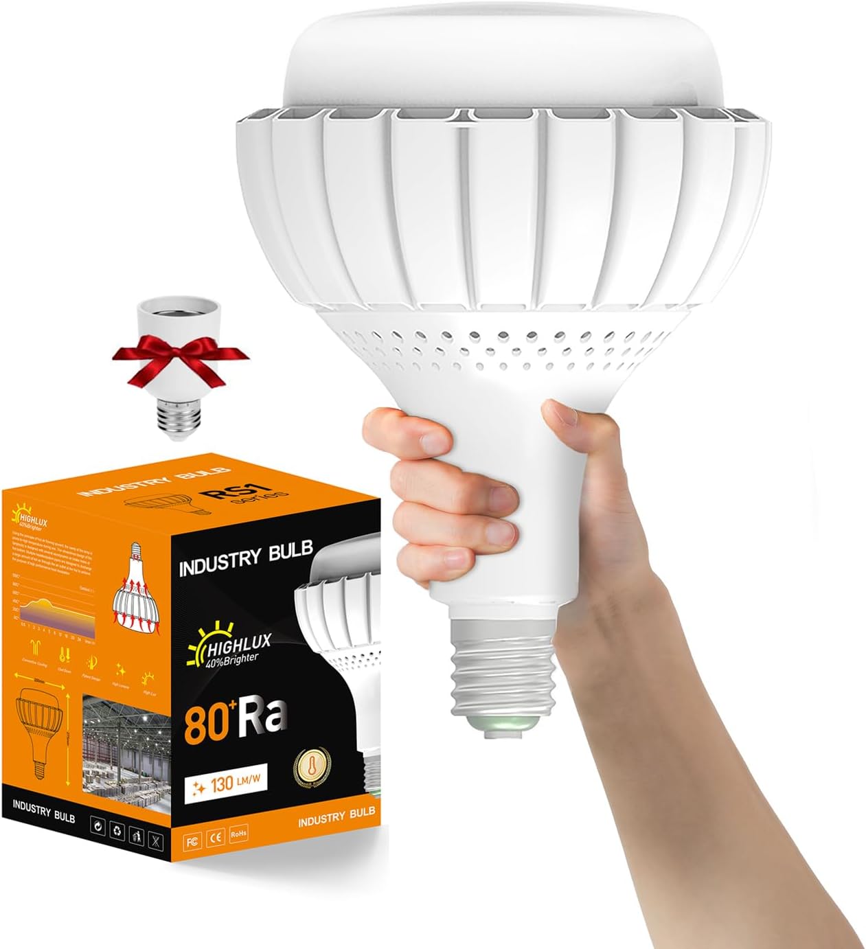 150W LED Bulb E39 Mogul Base, E39/E26 Super Bright Light Bulbs 5000K ...