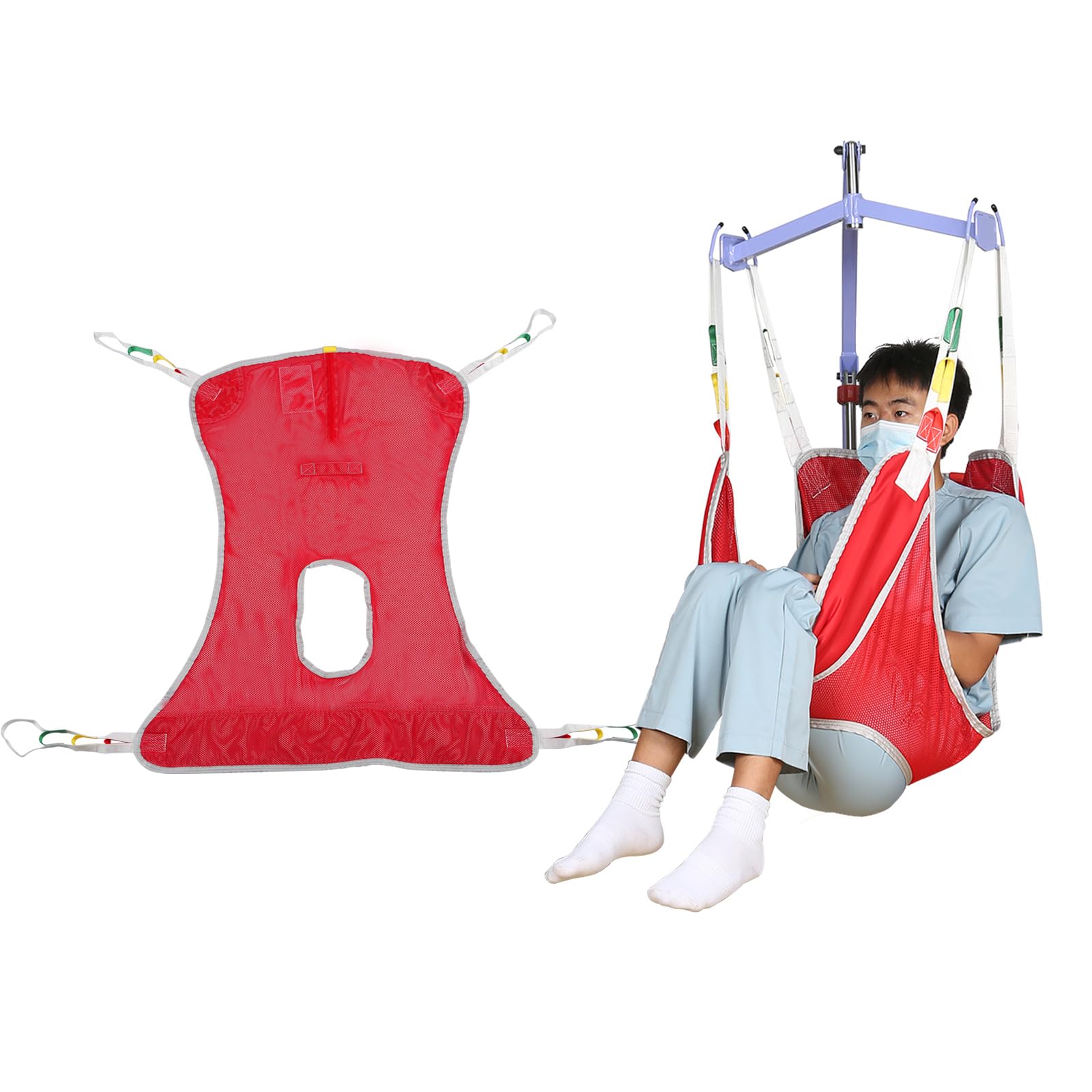 Amazon.com: EZ Assistive Patient Lift Sling with Commode Opening ...
