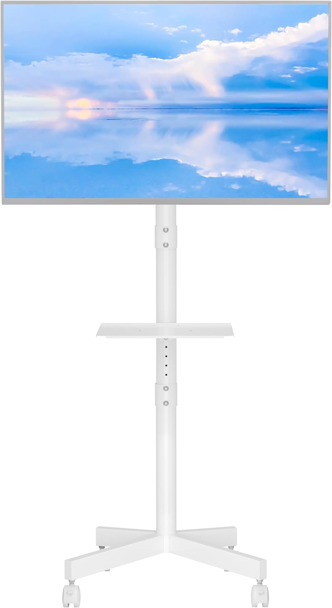 Mobile TV Cart for 23-60 Inch LED LCD Flat Curved Screens TVs, Rolling ...