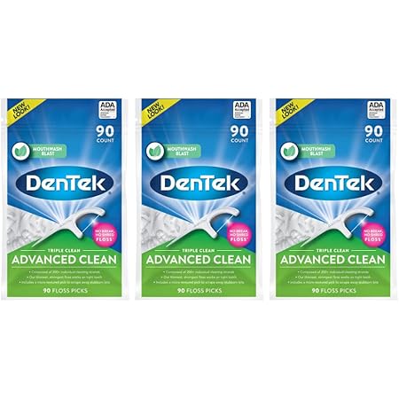 Amazon.com : DenTek Complete Clean Easy Reach Floss Picks, Advanced ...