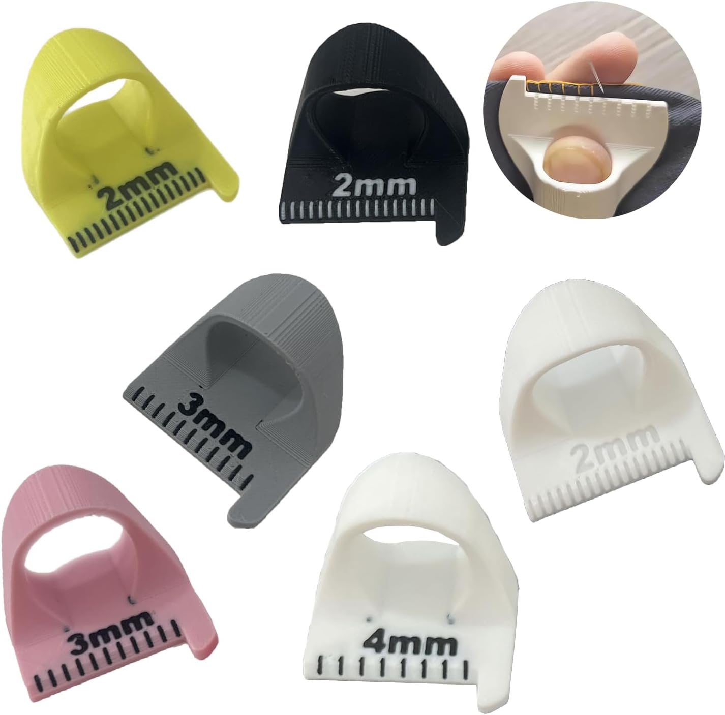 Amazon.com: Sewing Template Guide Kit with 3 Sizes, Non-Slip Thumb Tool ...