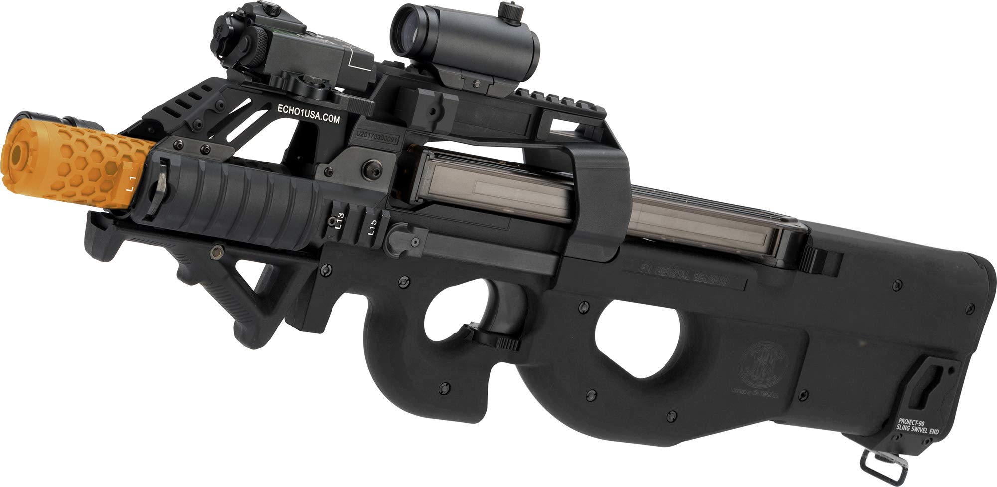 Buy Evike Custom Shop Dominator Cyber/FN Herstal P90 Blowback Airsoft ...