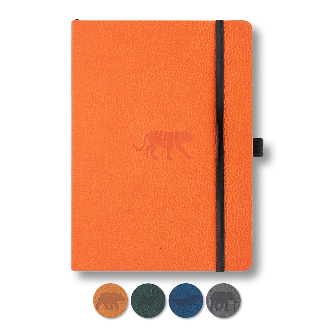 Dingbats* Wildlife Dotted Journal A5 - Vegan Leather Soft Cover, Ideal ...
