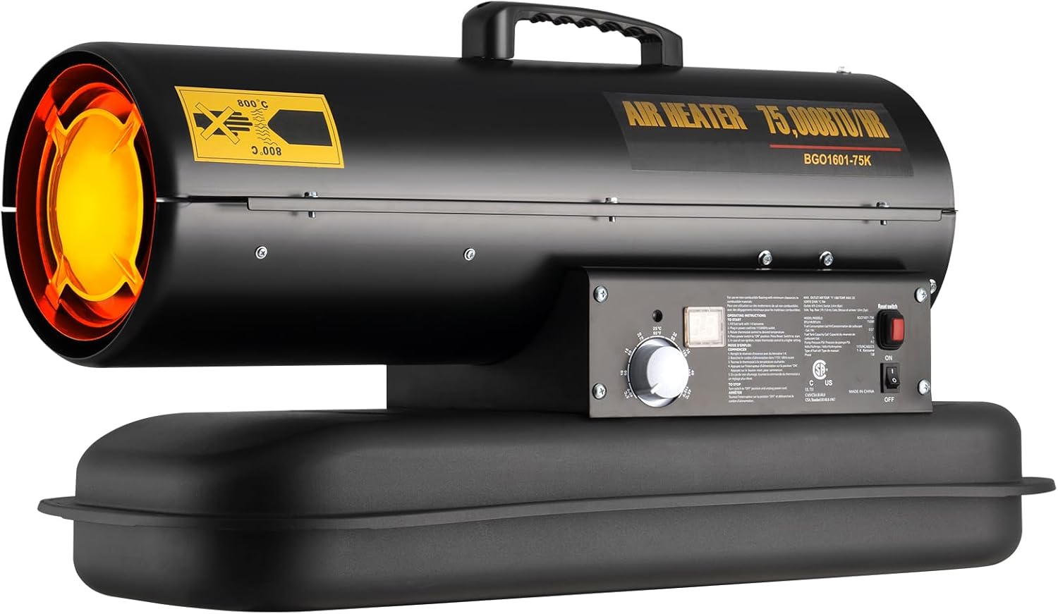 Amazon.com: 75000 BTU Forced Air Kerosene Heater, Torpedo Diesel Heater ...